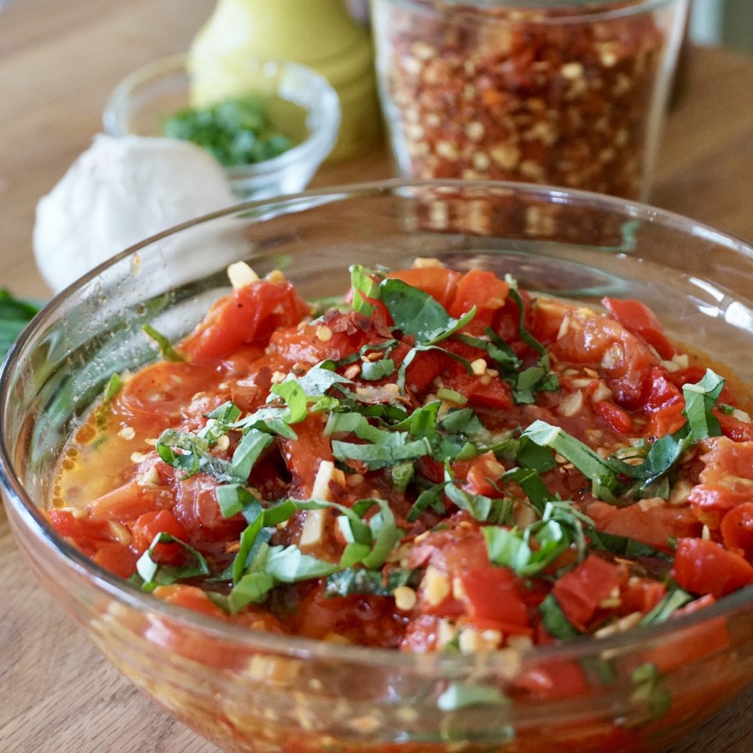 Sheet Pan Tomatoes and Peppers - Produce Made Simple